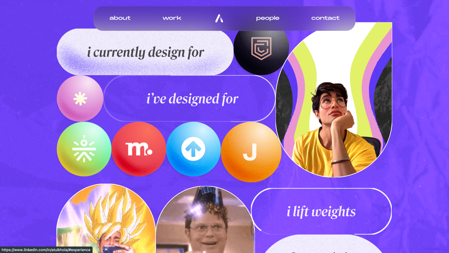 Atul khola - Wall of portfolios